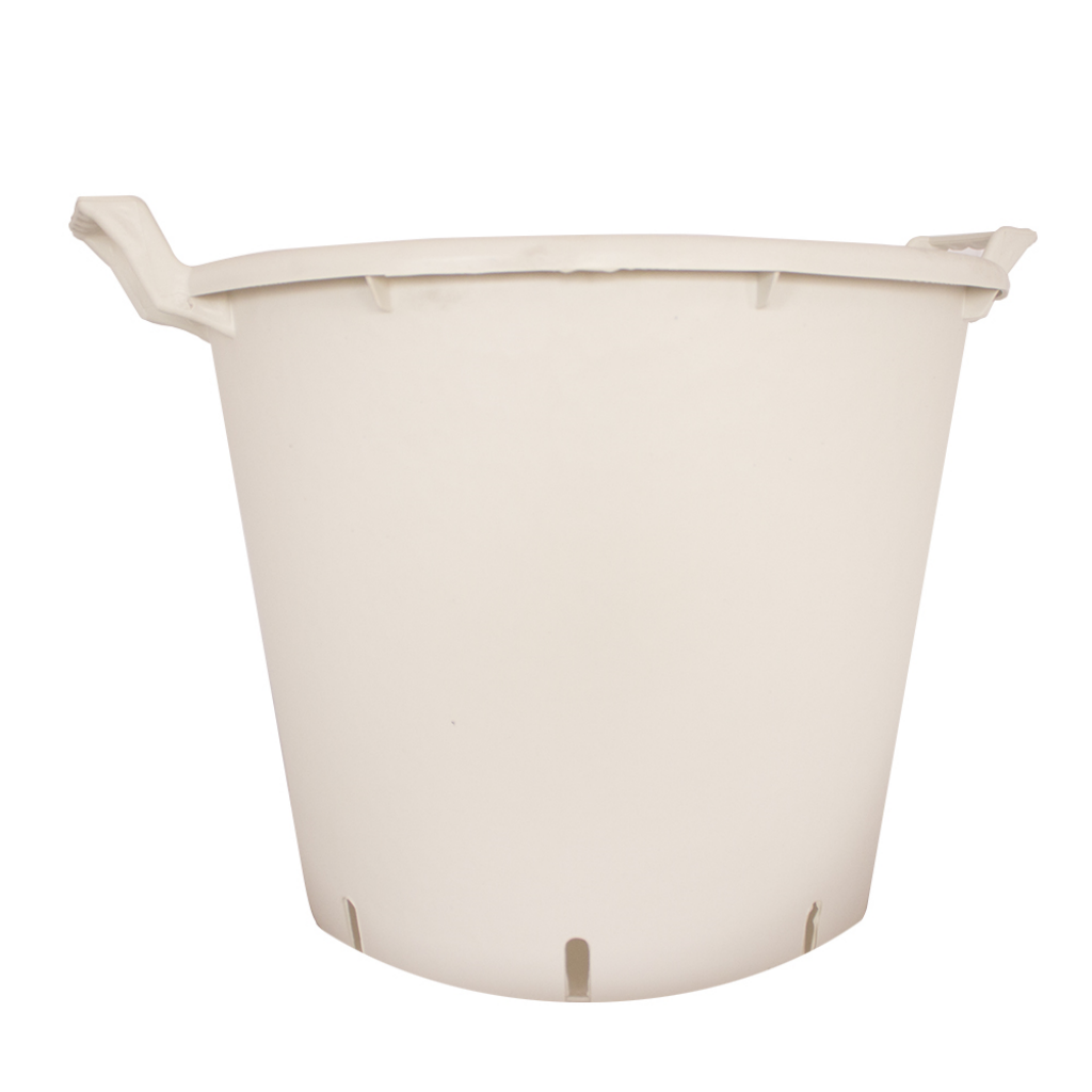 Outdoor White Round Pot | MACE0016 | Natural Systems