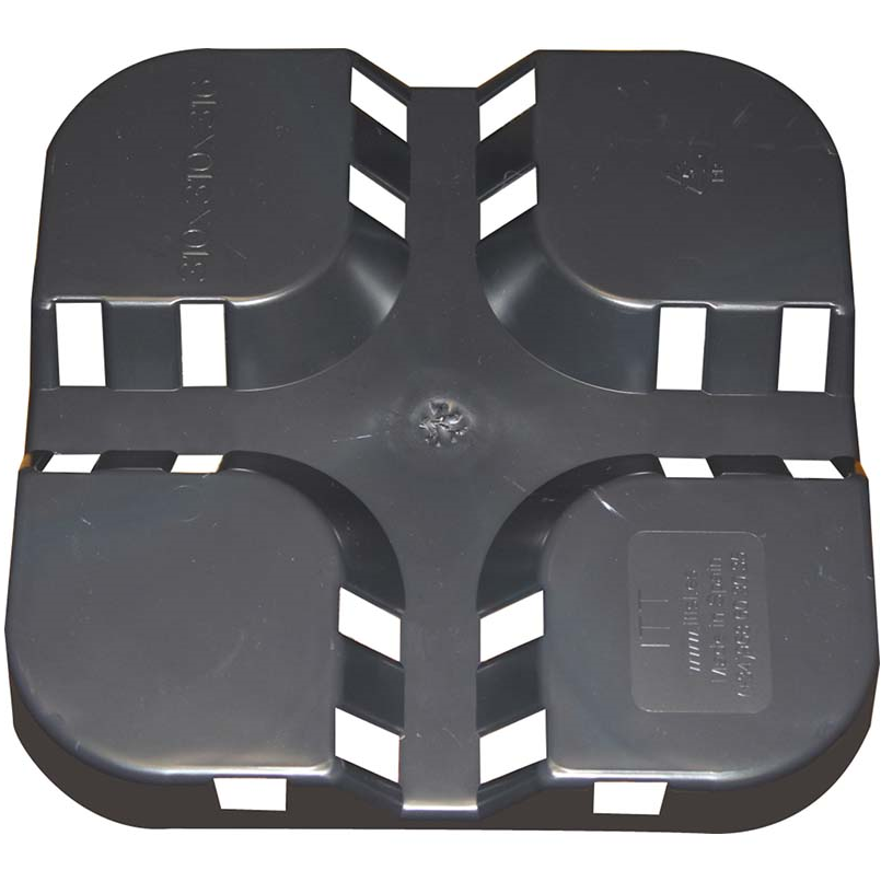 Black Flood Reinforced Square Pot | MACE0183 | Natural Systems
